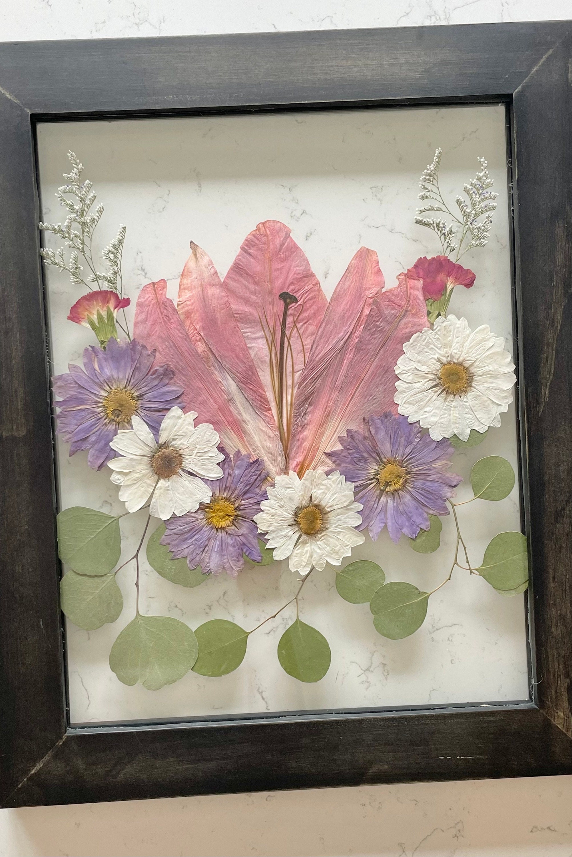 Memorial Flower Frame Sympathy Gift Flower Keepsake - Etsy