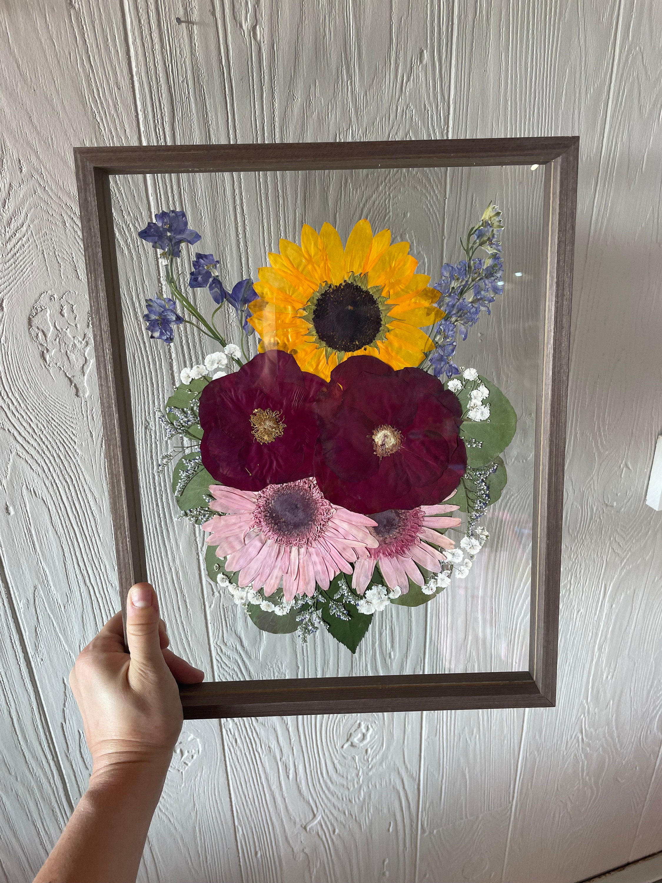 Memorial Flower Frame Sympathy Gift Flower Keepsake - Etsy