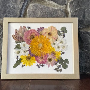 Memorial Flower Frame Sympathy Gift Flower Keepsake Celebration of Life ...