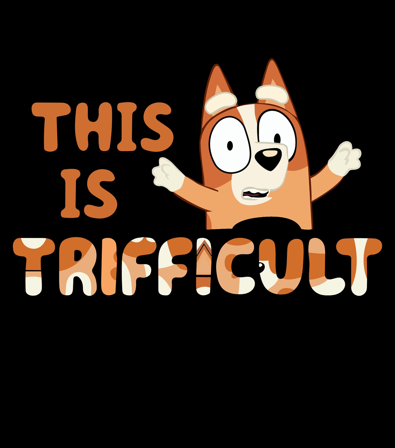 This is Trifficult PNG Bluey PNG - Etsy