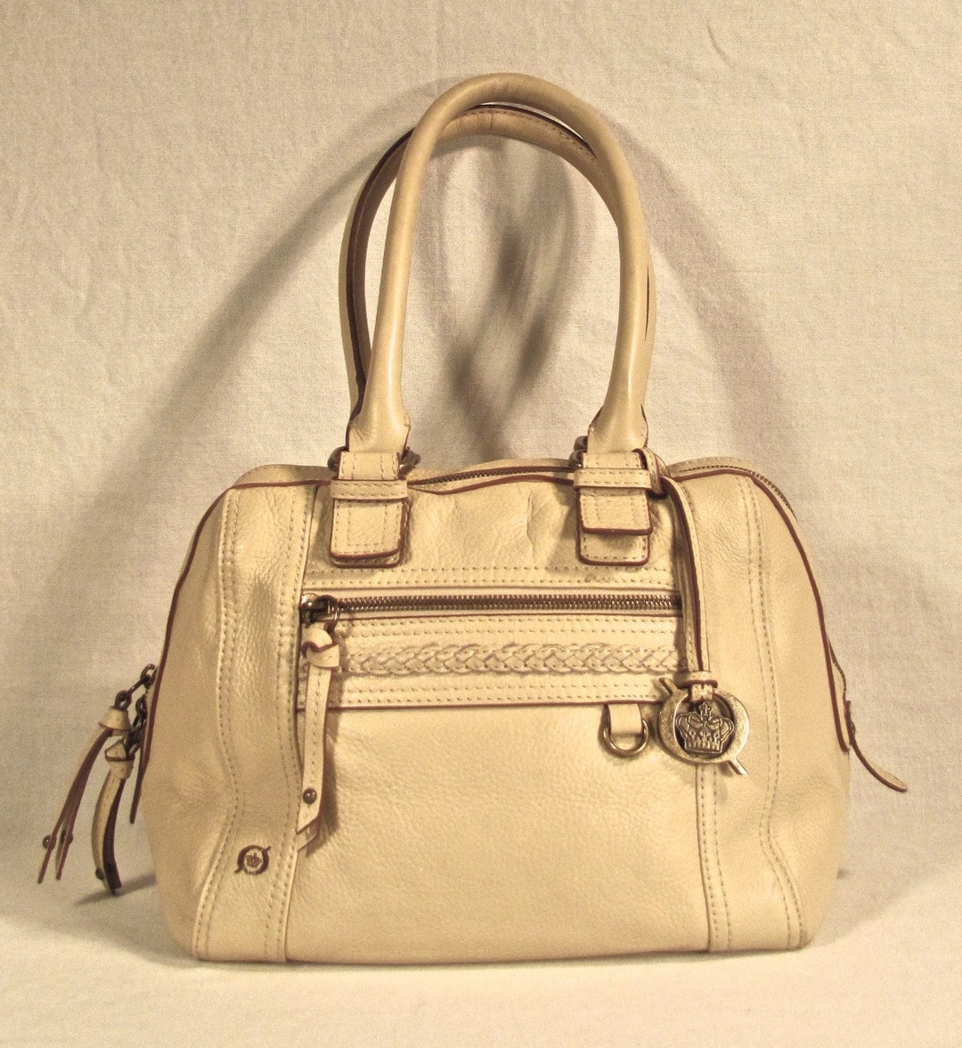 Vintage Born Satchel/bag With Born Embossed Floral on Bottom of Bag ...
