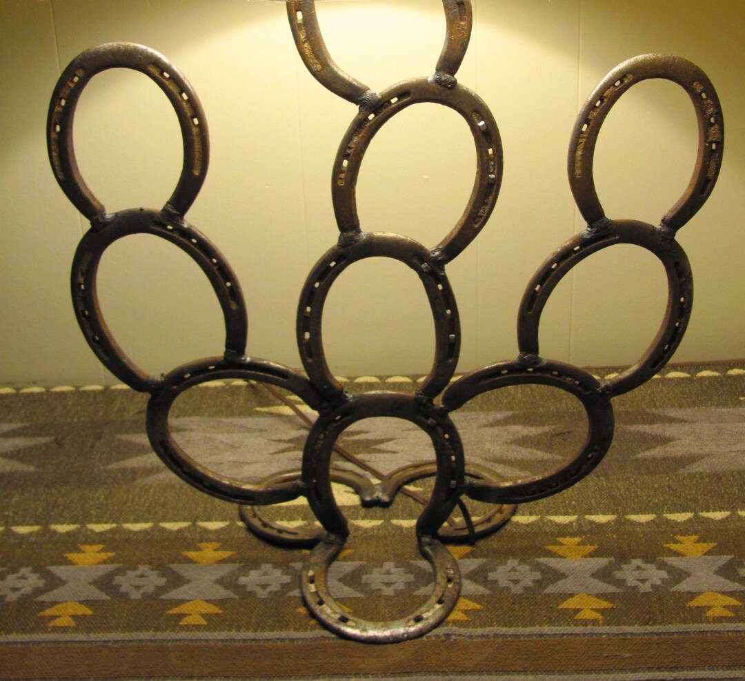 Vintage Horseshoe Lamp St. Croix Forge Iron Horseshoe Lamp Vintage ...
