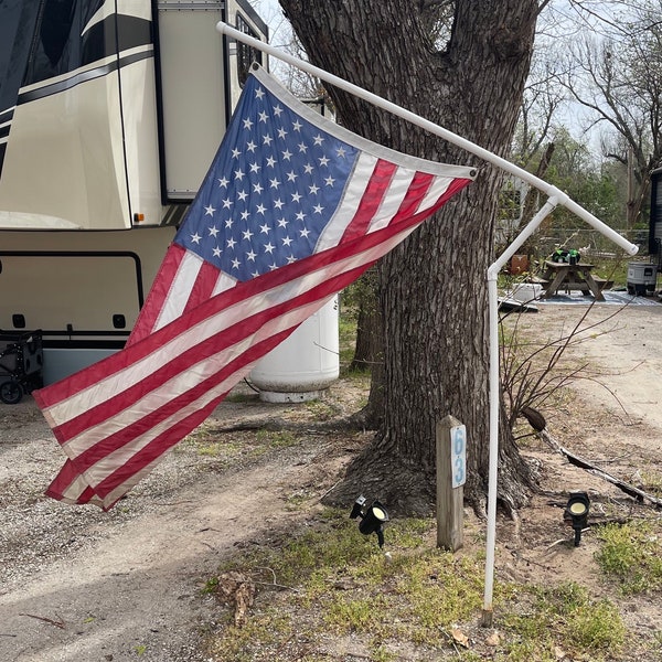 Camp Flag and Stand - Etsy