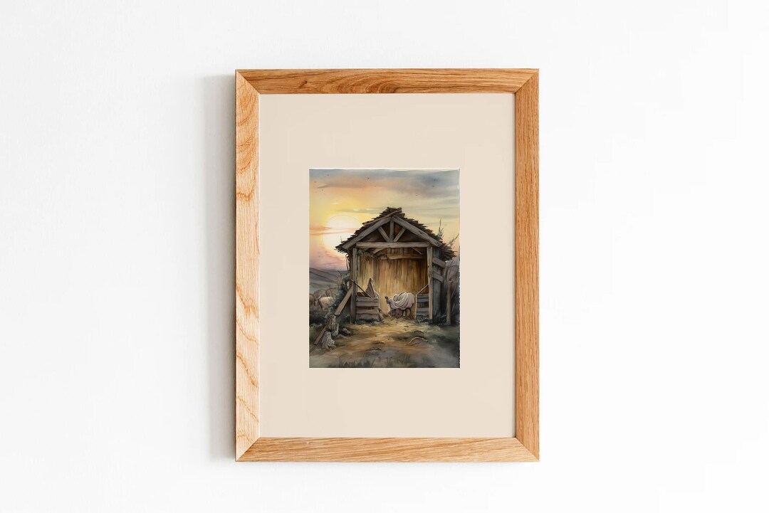 A Bright Picture of a Stable Printable Designs - Etsy