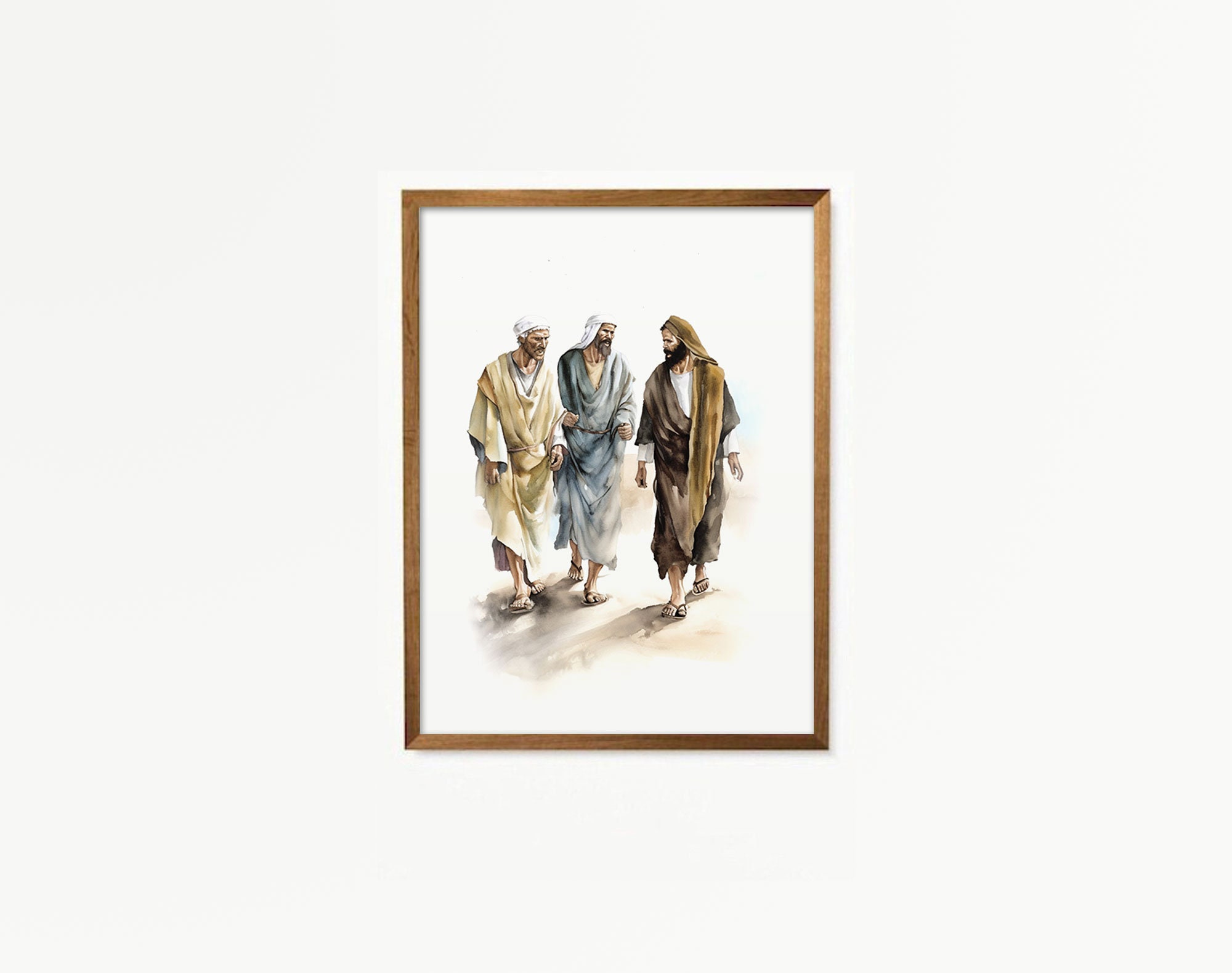 A Bright Picture of the Road to Emmaus | Printable Designs - Etsy
