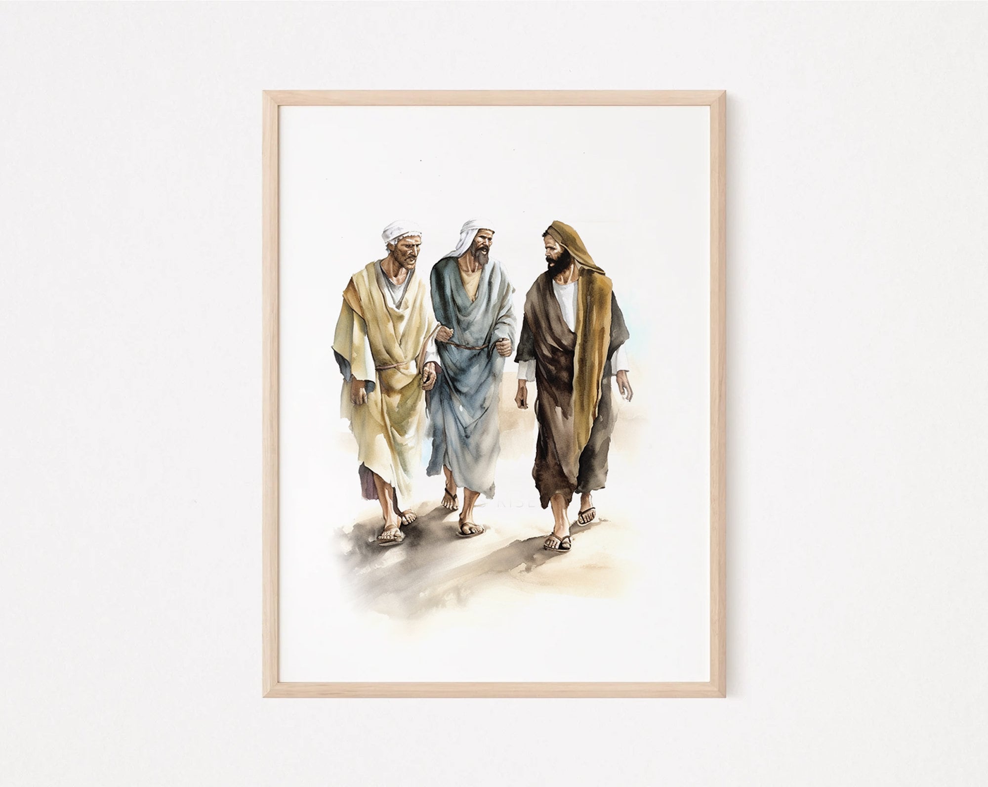 A Bright Picture of the Road to Emmaus | Printable Designs - Etsy
