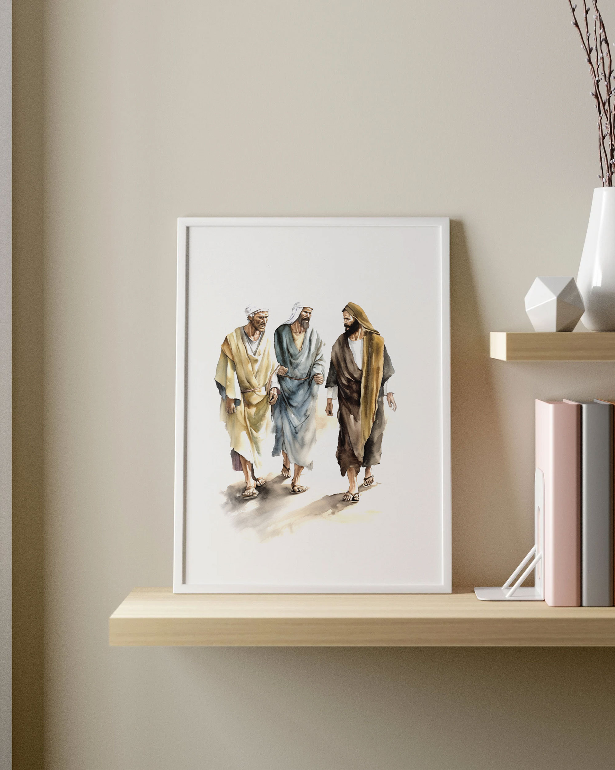 A Bright Picture of the Road to Emmaus | Printable Designs - Etsy