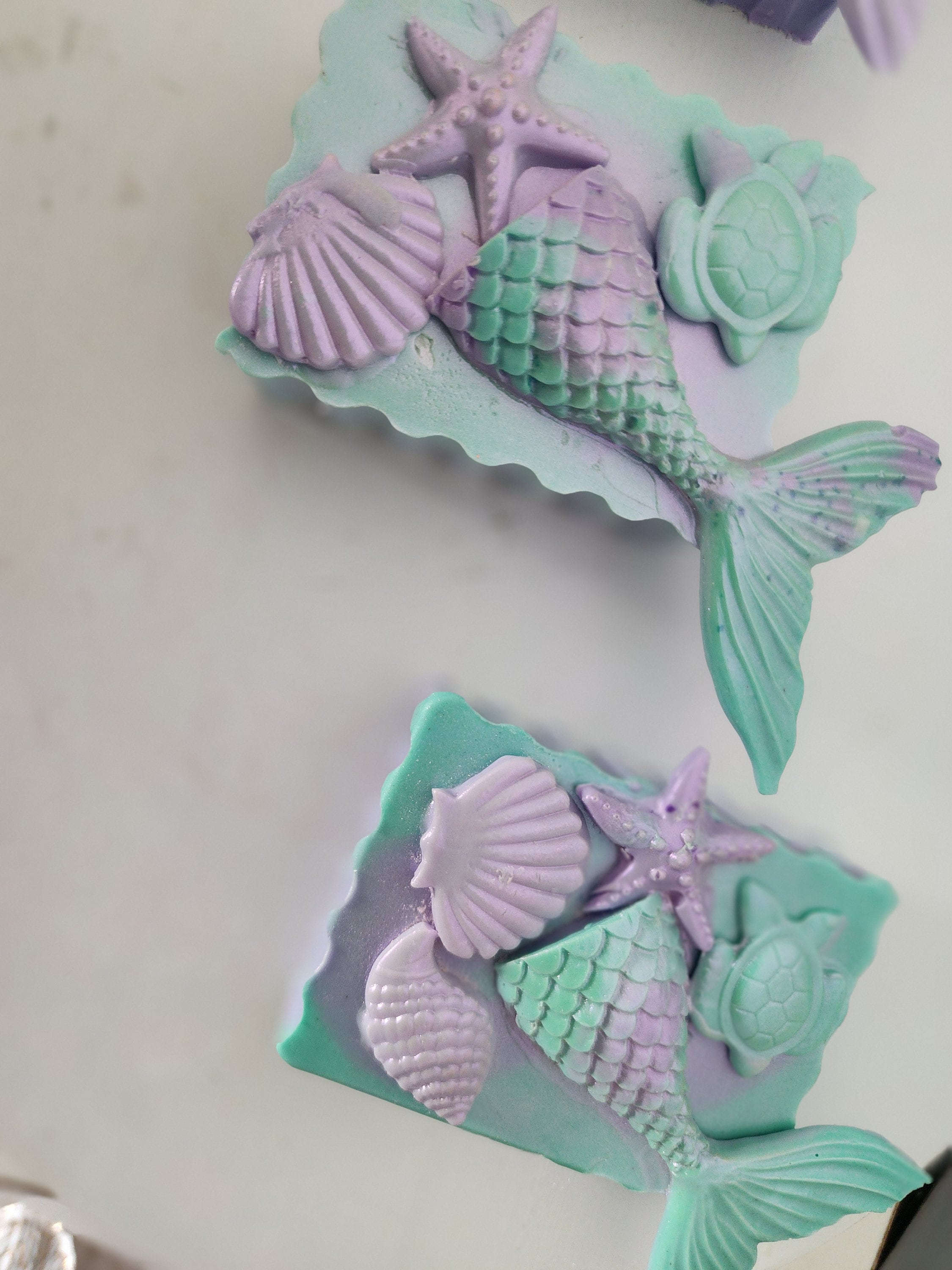 Lavender Mermaid Seashell Soap / Lavender Shea Butter Soap / - Etsy