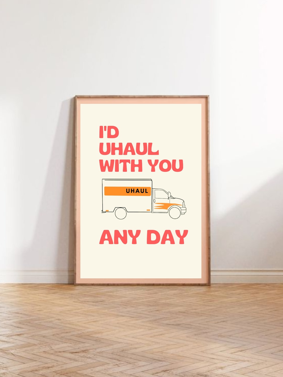 Uhaul Wall Art Living Room Print Retro Wall Art Lesbian Uhaul Queer Art ...