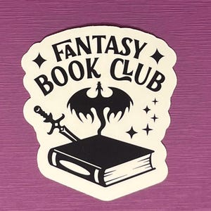 Fantasy Book Club Sticker - Etsy