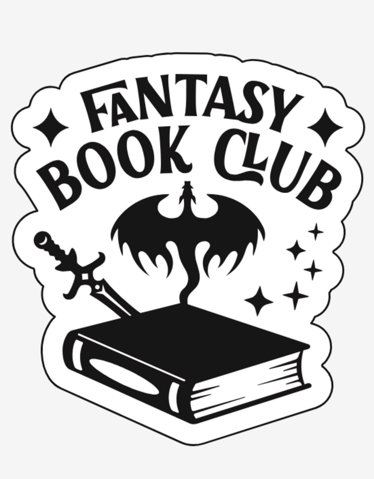 Fantasy Book Club Sticker - Etsy