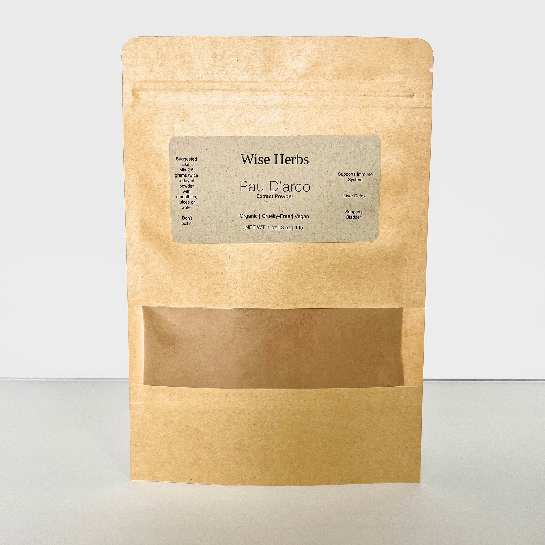 Pau D'arco Extract Powder 10x Stronger Potent Longevity Bladder and ...