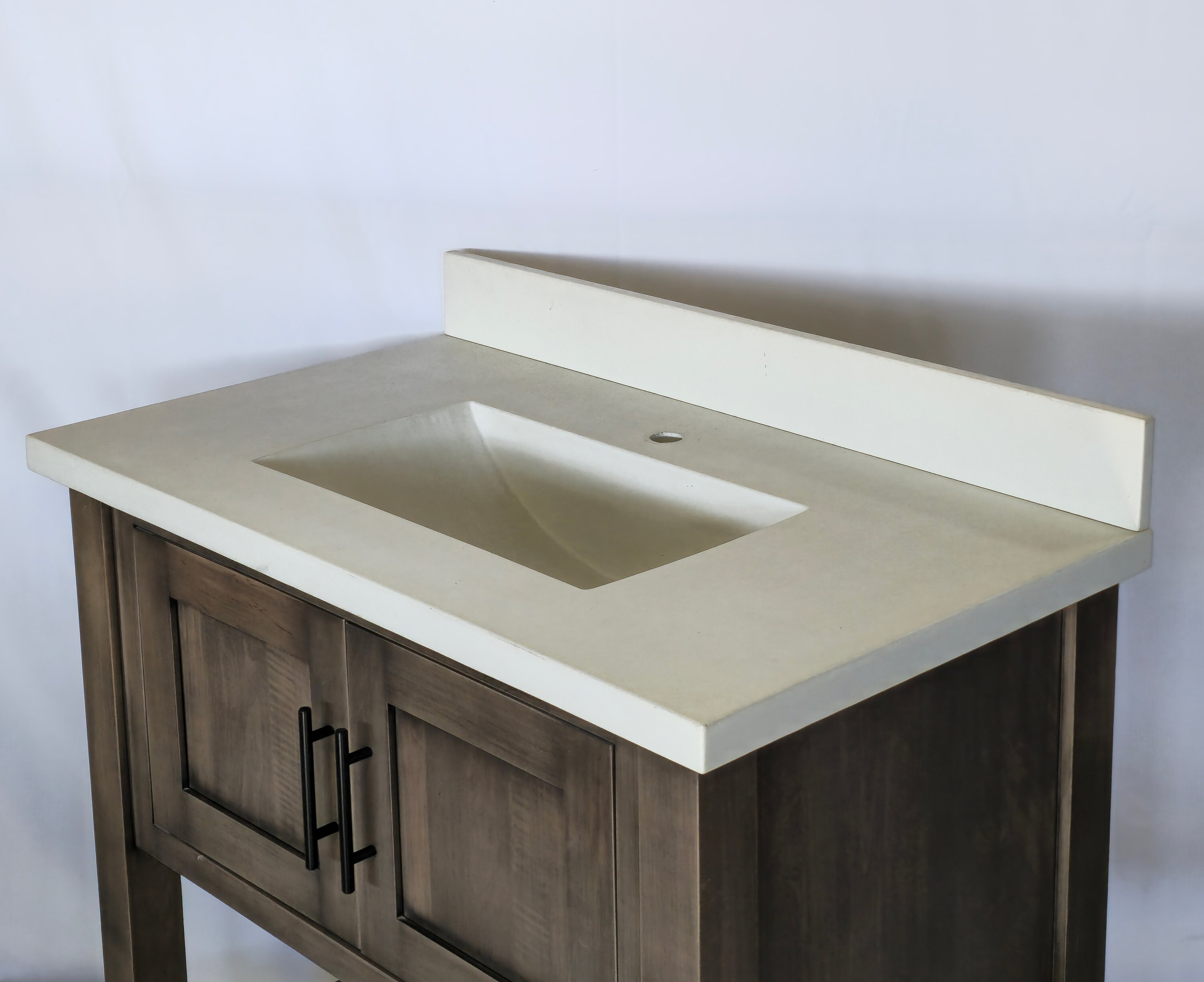 Concrete Vanity Top W/ Integral Sink Bowl (top Only) - Etsy