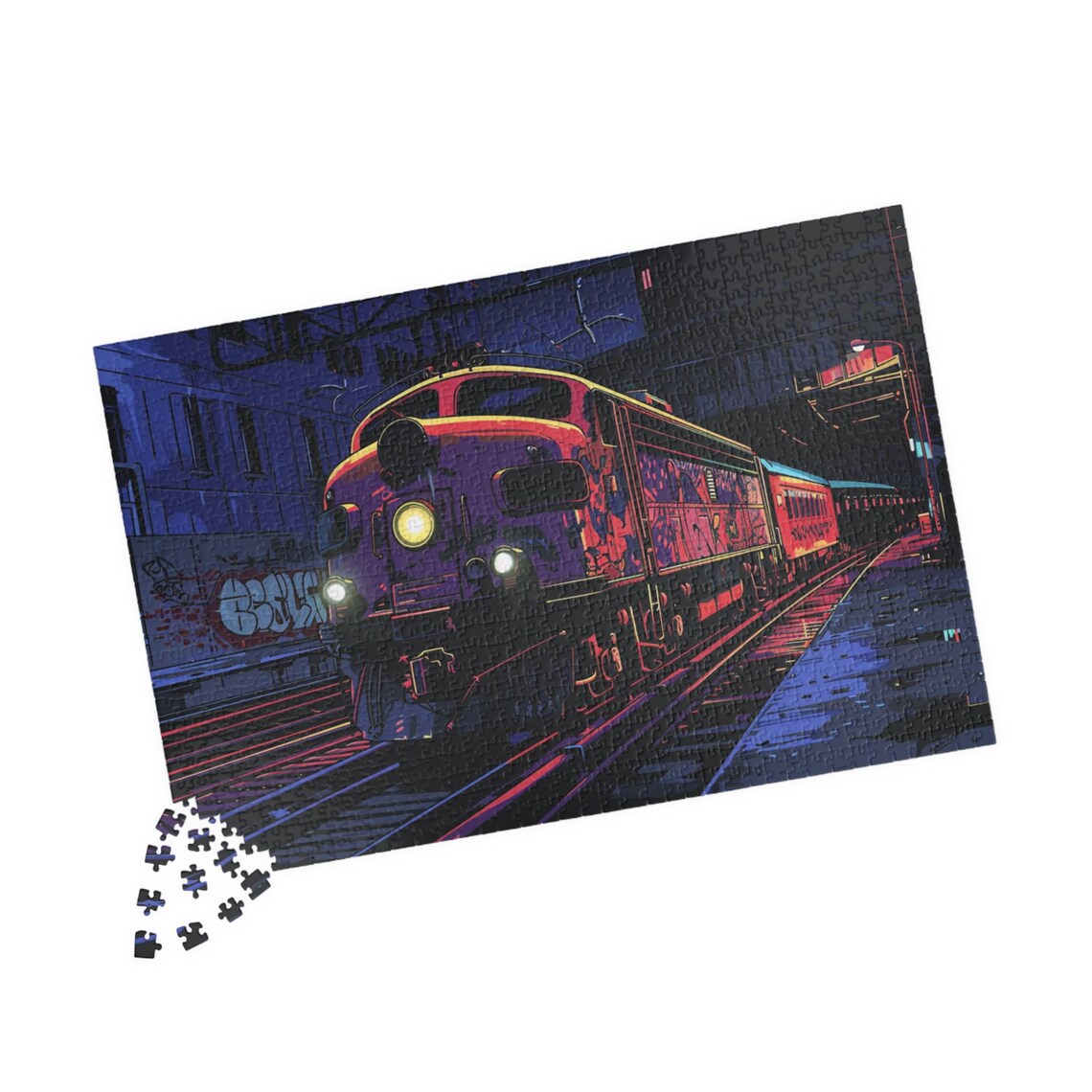 Dynamic Locomotive Train Illustration: Captivating Rail Artwork 2 1014 ...