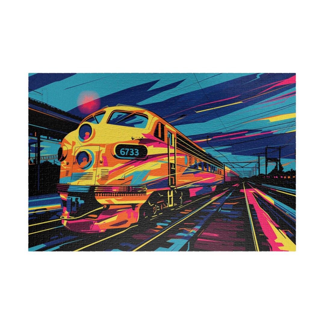 Dynamic Locomotive Train Illustration: Captivating Rail Artwork 4 1014 ...