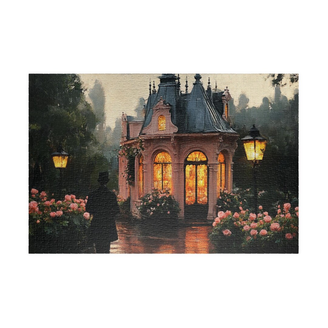 Romantic Victorian Scene: Elegant Rose Garden at Sunset 4 1014 Pieces ...