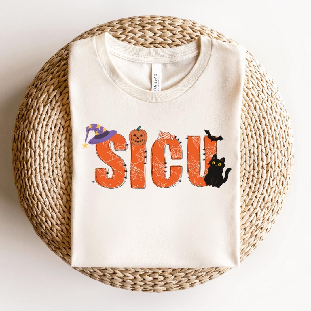 SICU Shirt Halloween Surgical ICU Nurse Tshirt Fall Surgical Intensive ...