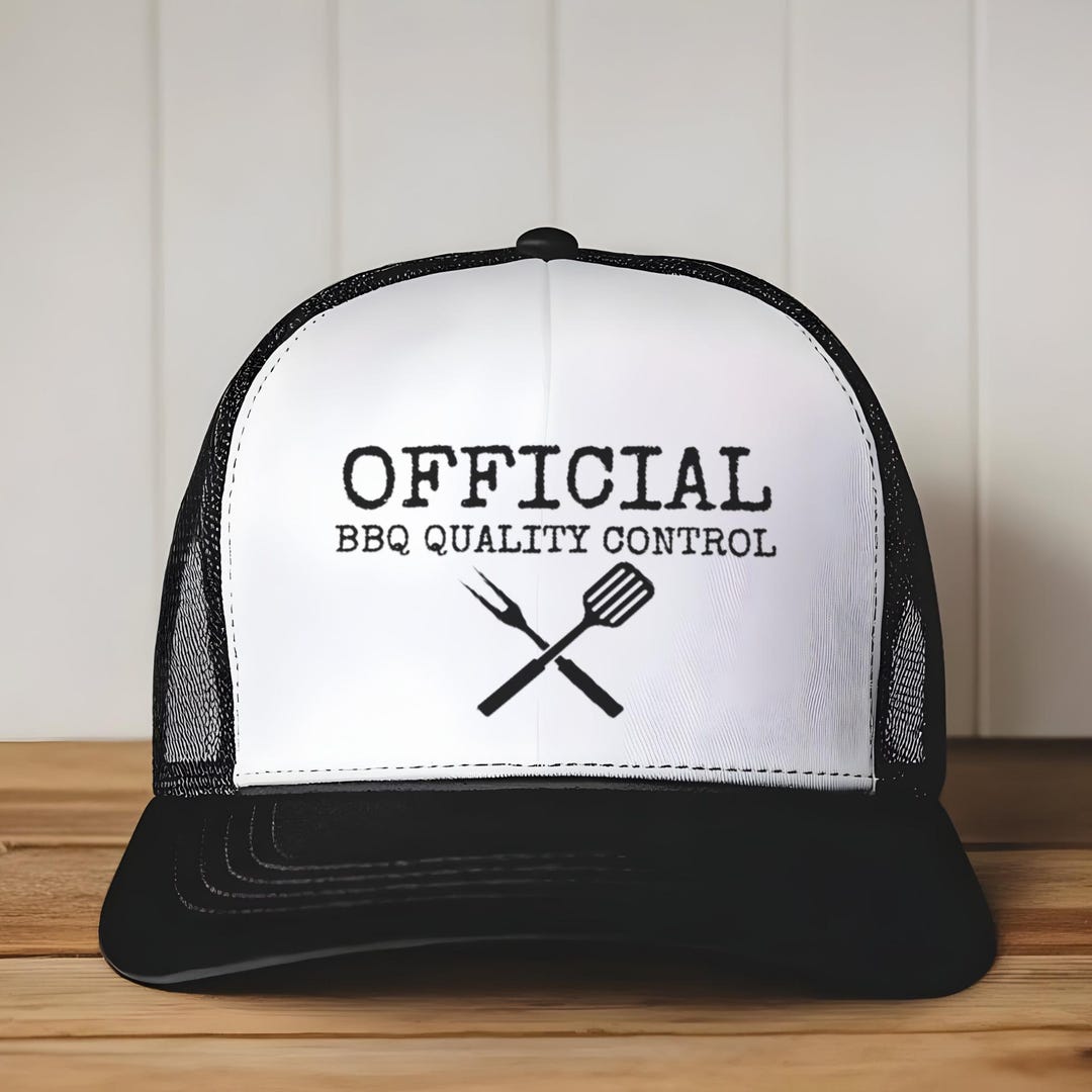 Official BBQ Quality Control Trucker Hat Funny Grilling Gift for Dad ...