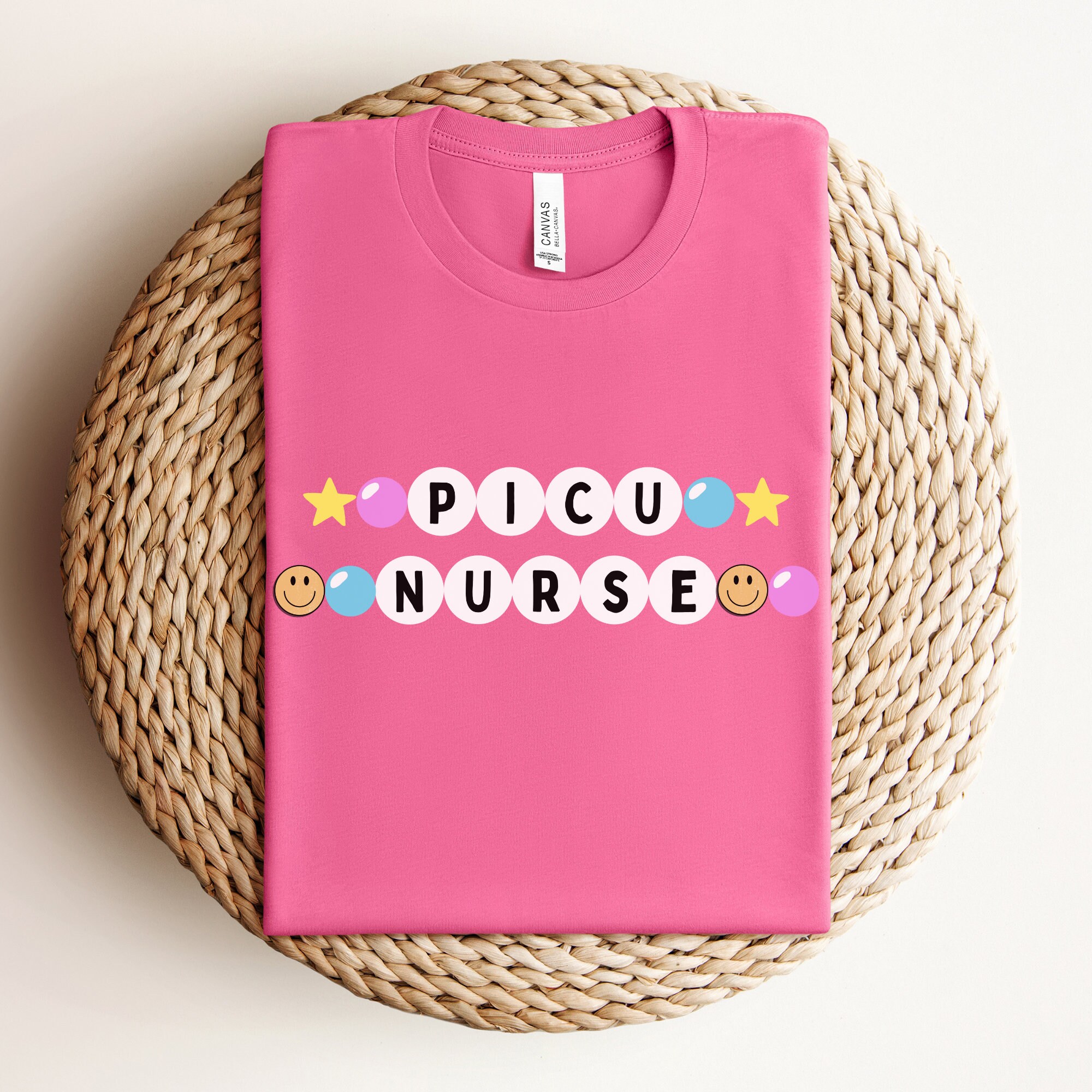 PICU Nurse Shirt Cute Gift for Pediatric Nursing Team Matching Tees for ...