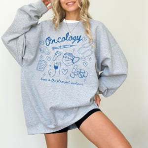 Oncology Nurse Sweatshirt Inspirational Hem Onc Nurse Crewneck ...