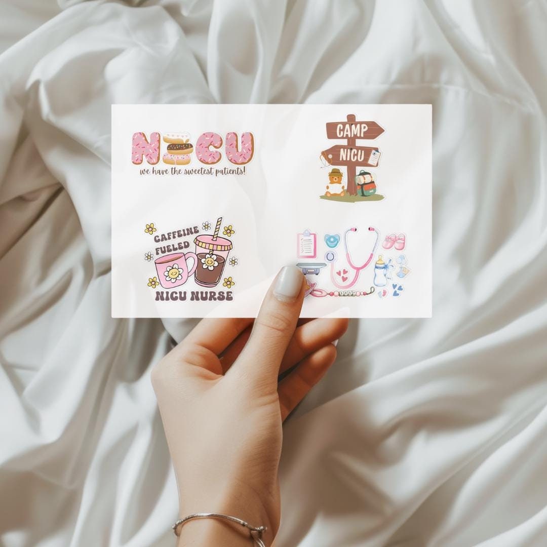 NICU Nurse Sticker Sheet NICU Nurse Stickers Gift for NICU Nurse Small ...