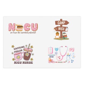 NICU Nurse Sticker Sheet NICU Nurse Stickers Gift for NICU Nurse Small ...
