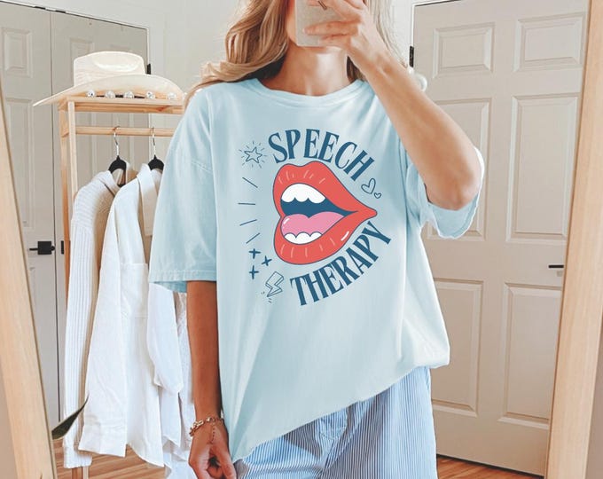 Retro Speech Therapist Shirt, Speech Therapy Alphabet Shirt, Funny SLP ...