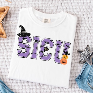 SICU Nurse Shirt Halloween Surgical Intensive Care Unit Nurse Shirt ...