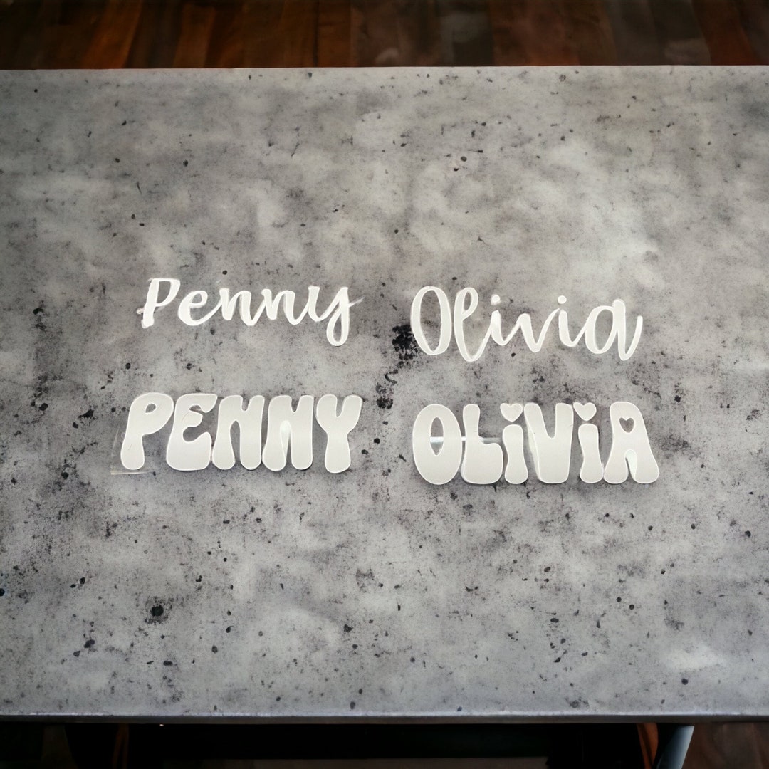 Custom Name Decals, Name Decal, Vinyl Sticker, Name Sticker, Custom ...