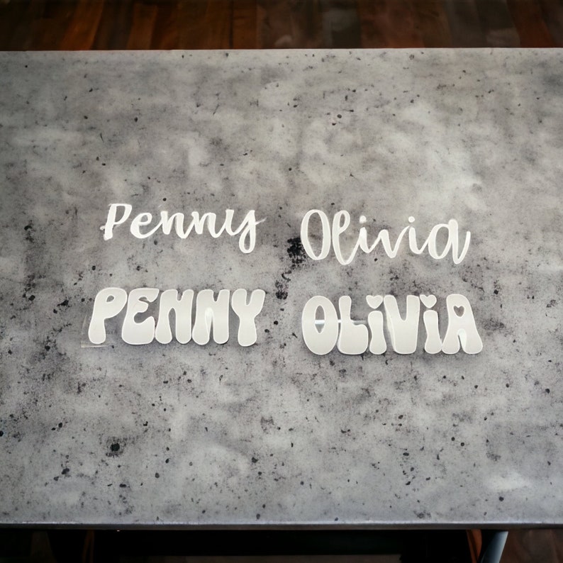 Custom Name Decals, Name Decal, Vinyl Sticker, Name Sticker, Custom ...