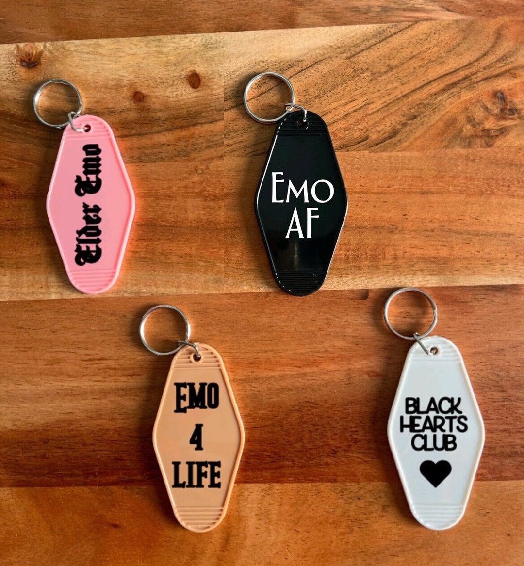Emo Keychain, Motel Keychain, Trendy Keychain, Gifts, Car Accessories ...