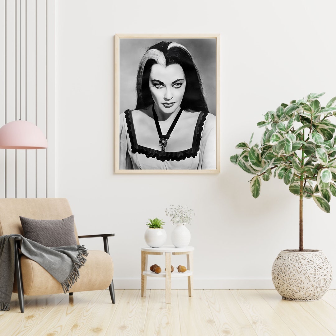 Lily Munster Black And White Vintage Photo The Munsters Classic Tv 2141