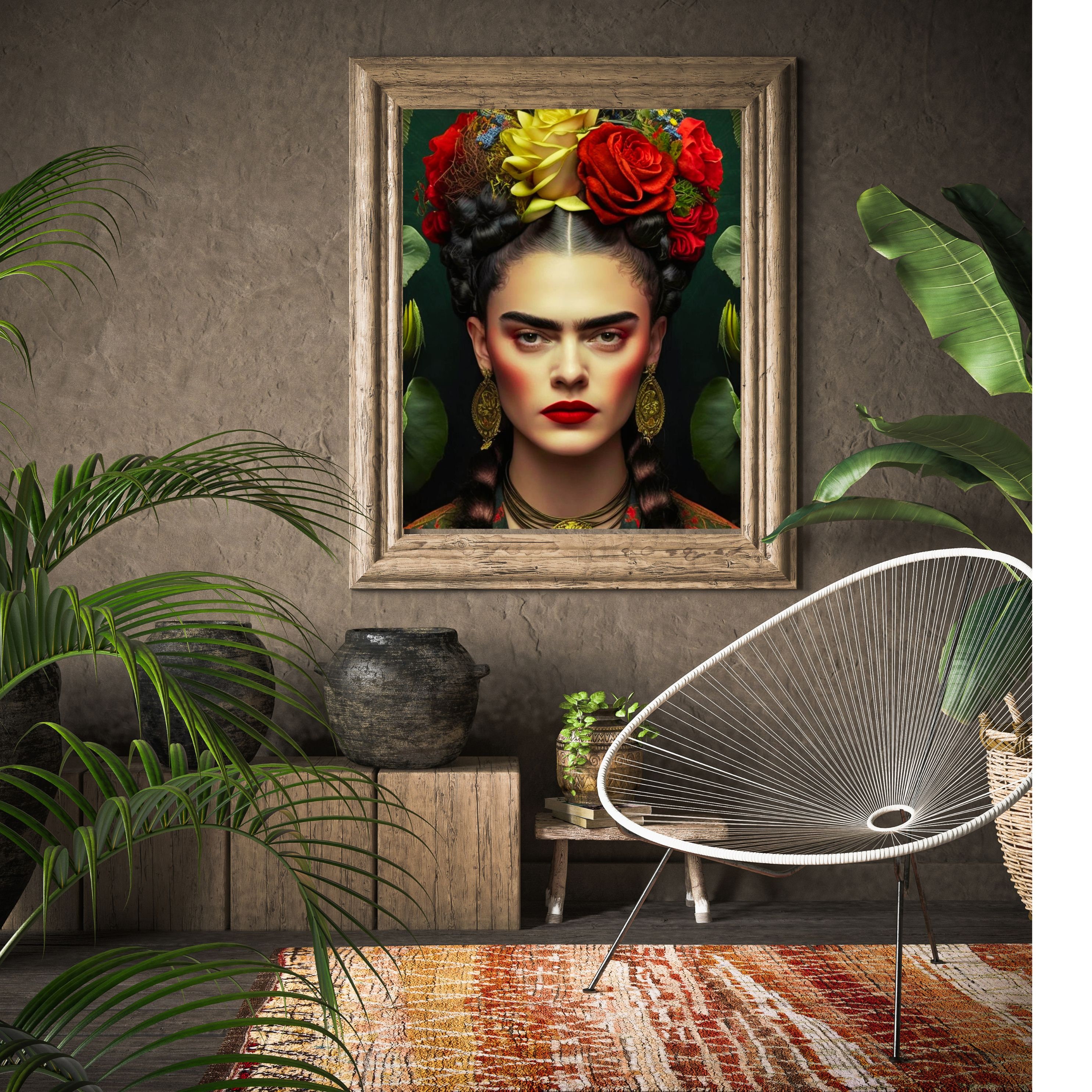 Frida | Beautiful Portrait of Frida Kahlo in Tropical Jungle | Female ...