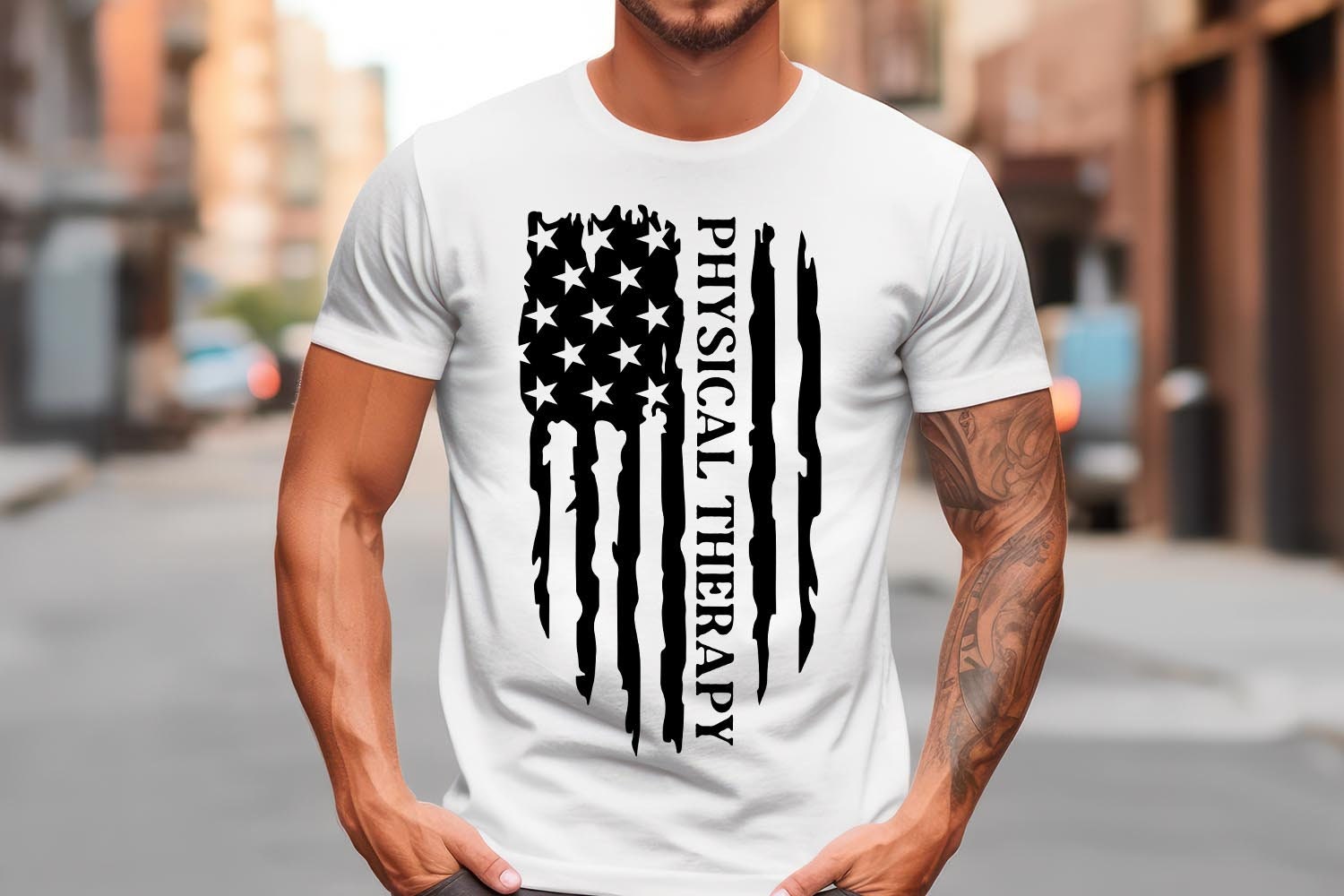 Physical Therapy American Flag Png, Ortho Rehab USA Clinic Shirt Jpg ...