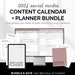 2024 Social Media Content Calendar Bundle Includes Google Sheets ...