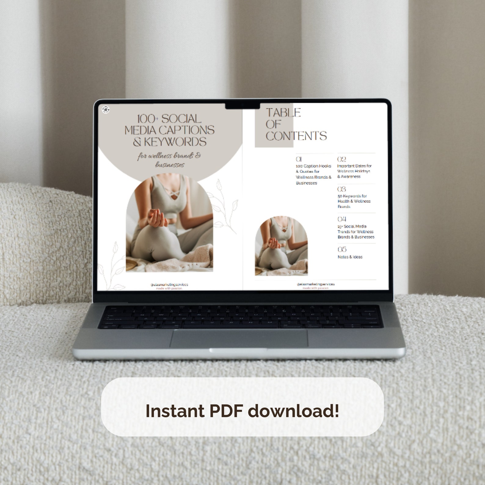 100+ Wellness Caption Hooks, Quotes, & Keywords for Social Media - Etsy