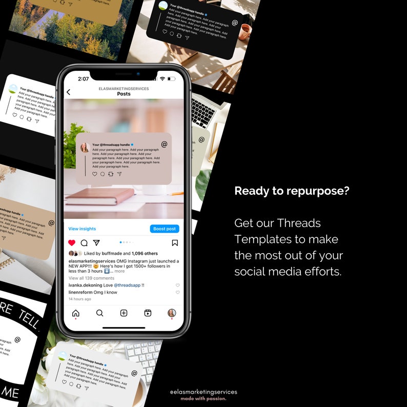 20 Instagram Threads Post Templates & Strategy for Businesses - Etsy