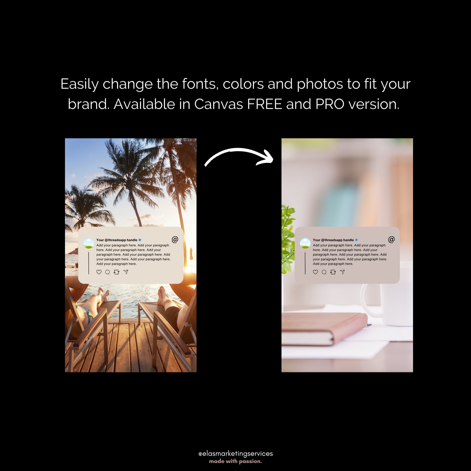 20+ Instagram Threads Story Templates for Businesses and Brands - Etsy