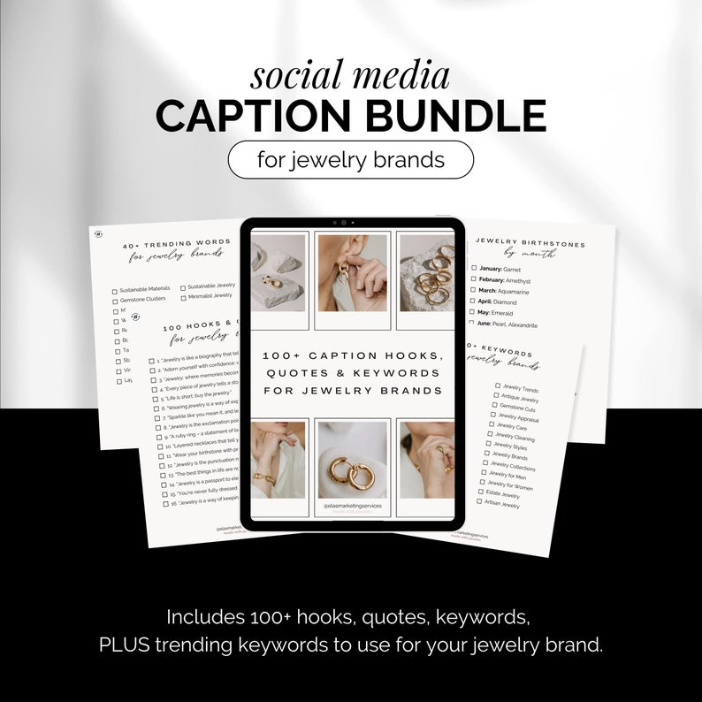 100+ Jewelry Brand Caption Hooks, Quotes, & Keywords for Social Media ...