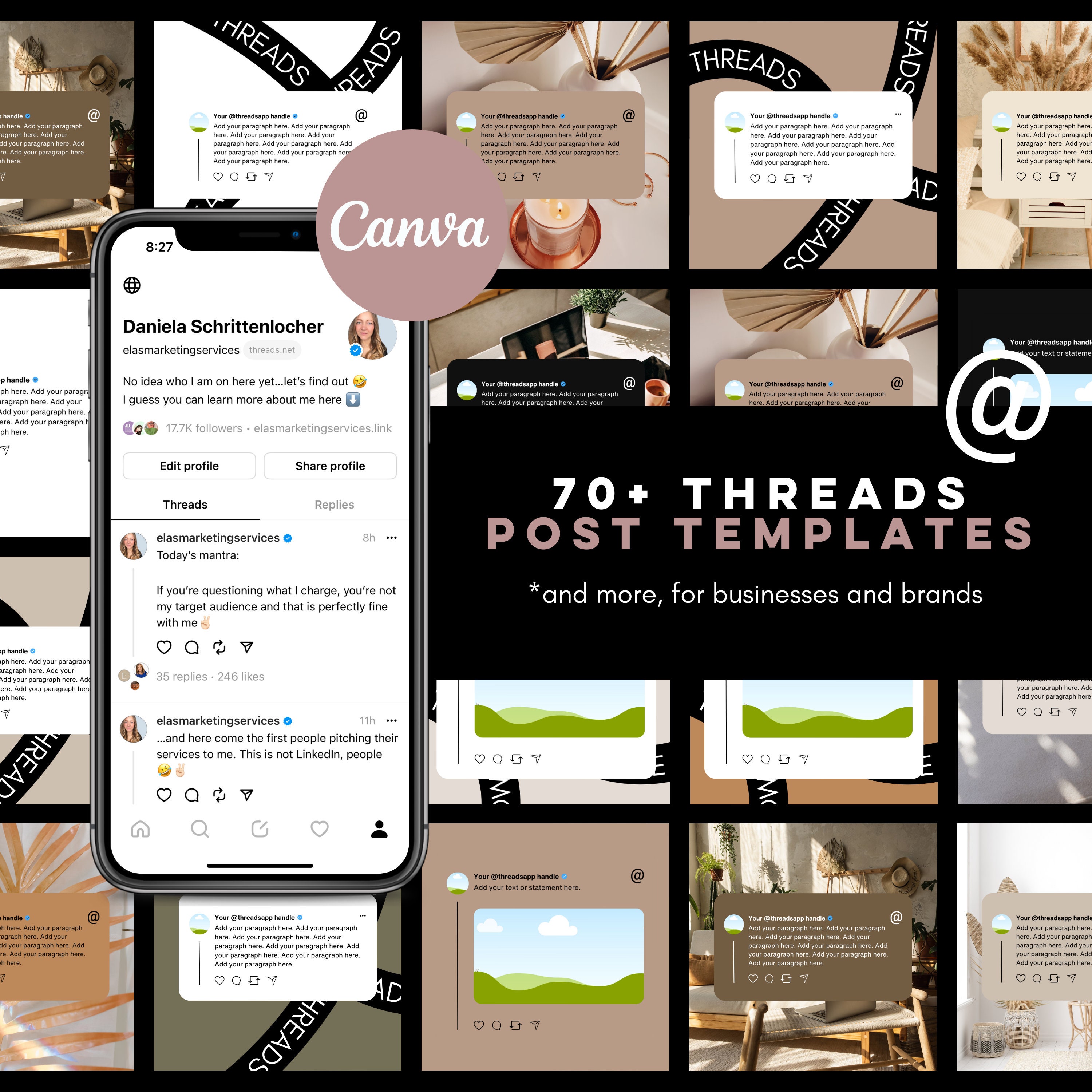 70+ Instagram Threads Post Templates & Strategy for Businesses and ...