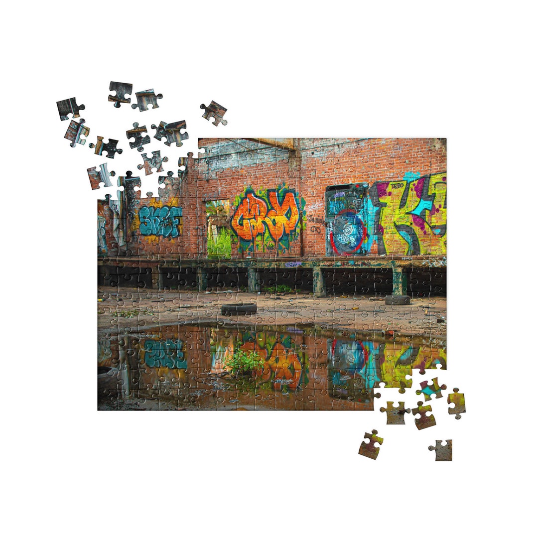 Detroit Graffiti Jigsaw Puzzle - Etsy