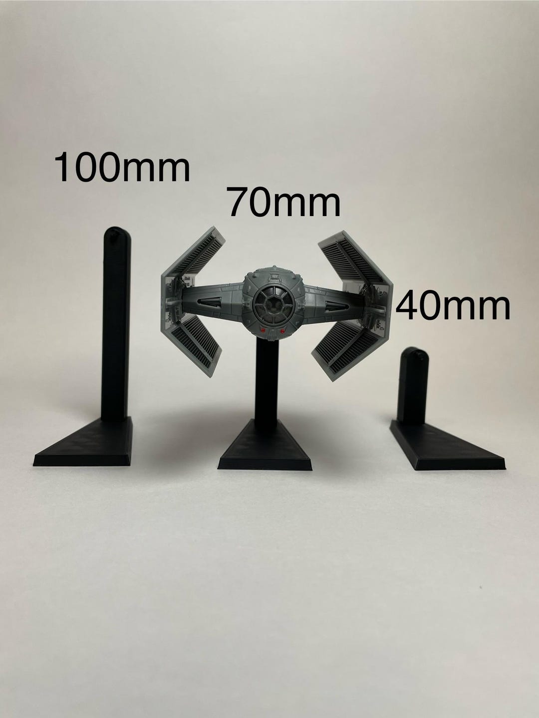 Star Wars Micro Galaxy Squadron Darth Vaders Tie Fighter Flight Stand ...
