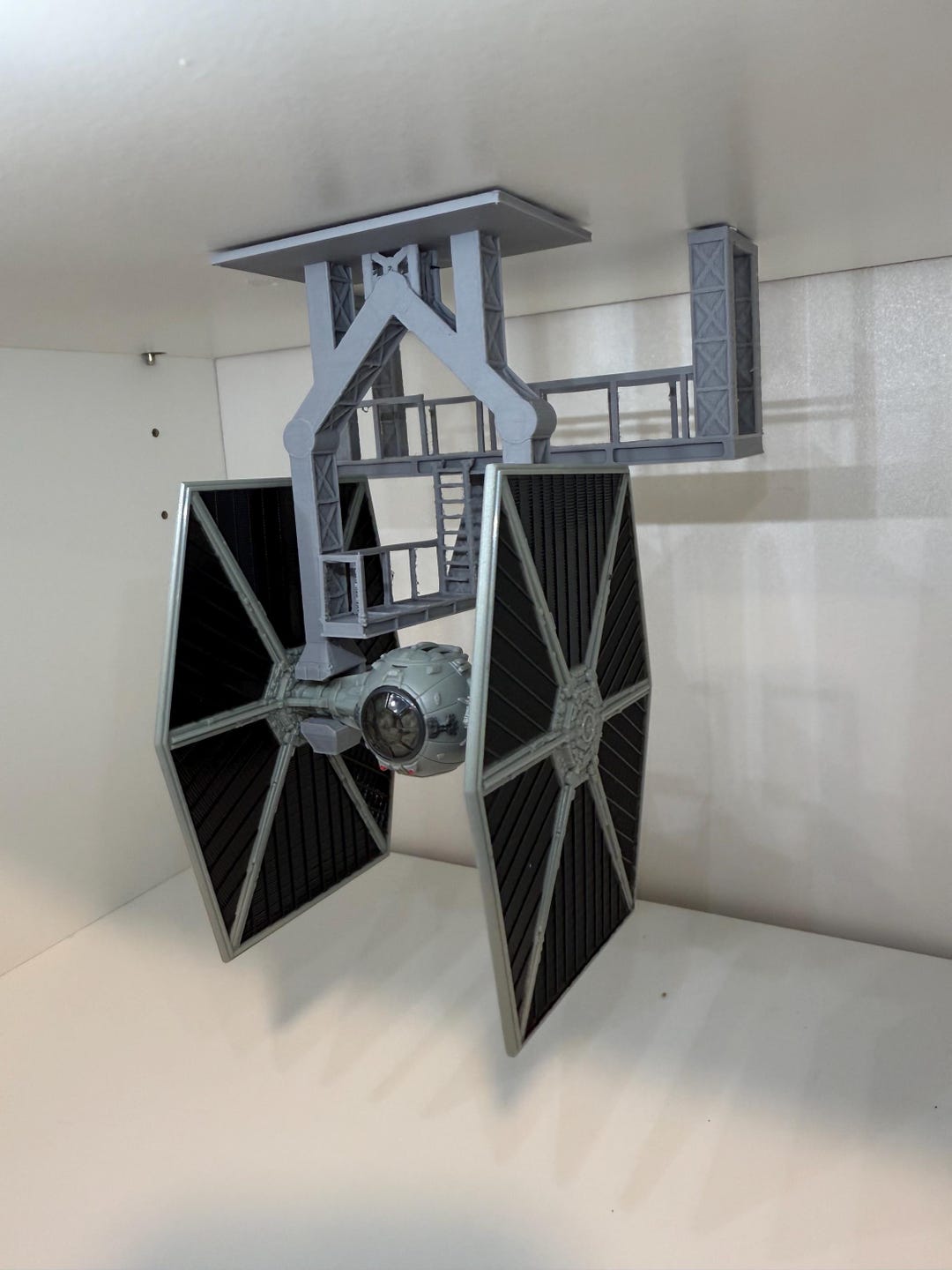 Star Wars Micro Galaxy Squadron Tie Fighter Hanger and Catwalk 3D ...