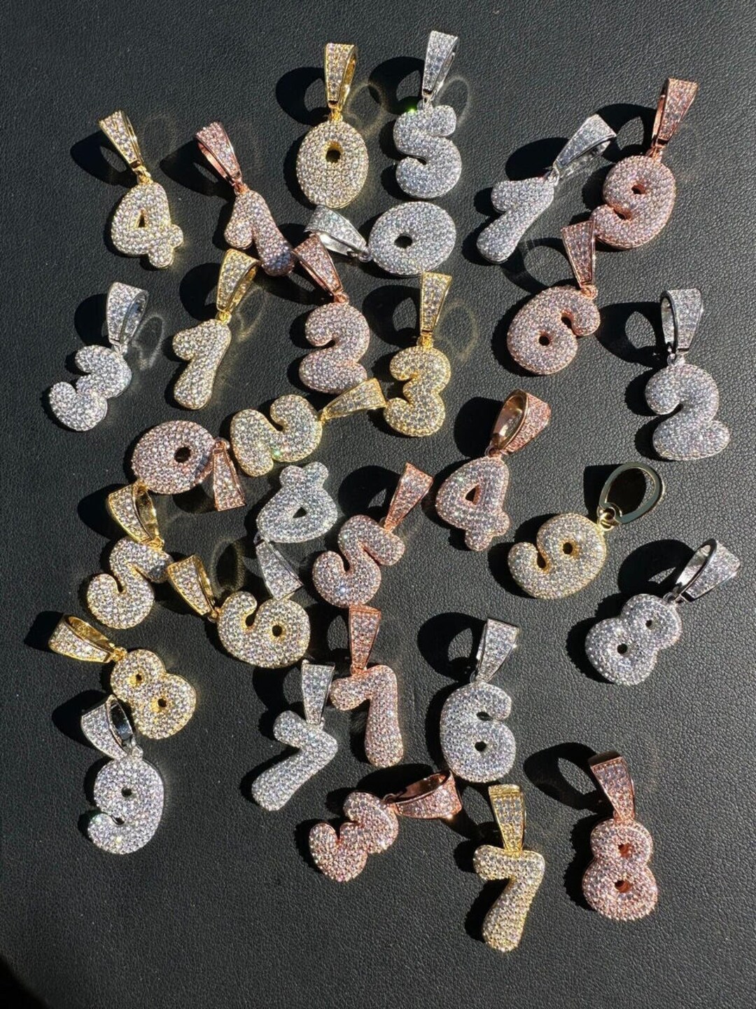 Customized Name Pendant, Custom Number Pendant, Personalized Jewelry ...