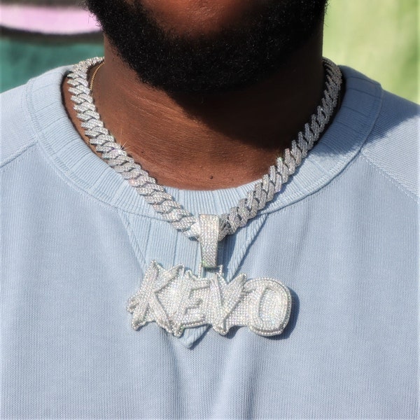 Iced Out Name Necklace - Etsy