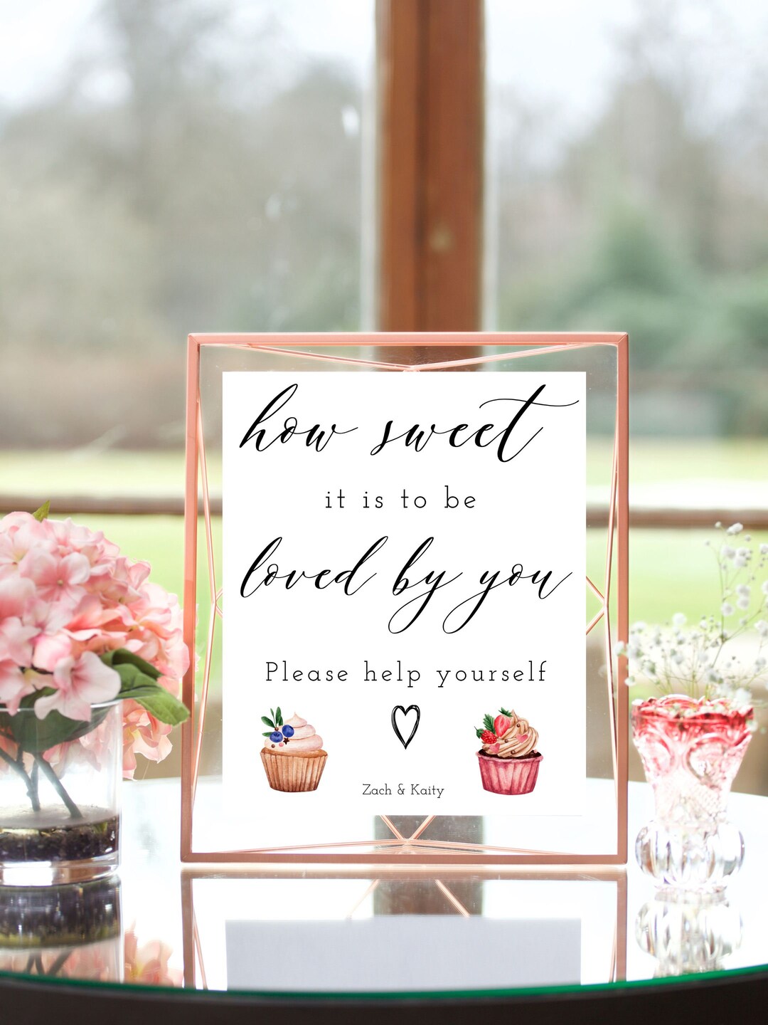 DIY Wedding Dessert Table Signage, How Sweet It Is, Wedding Signage ...