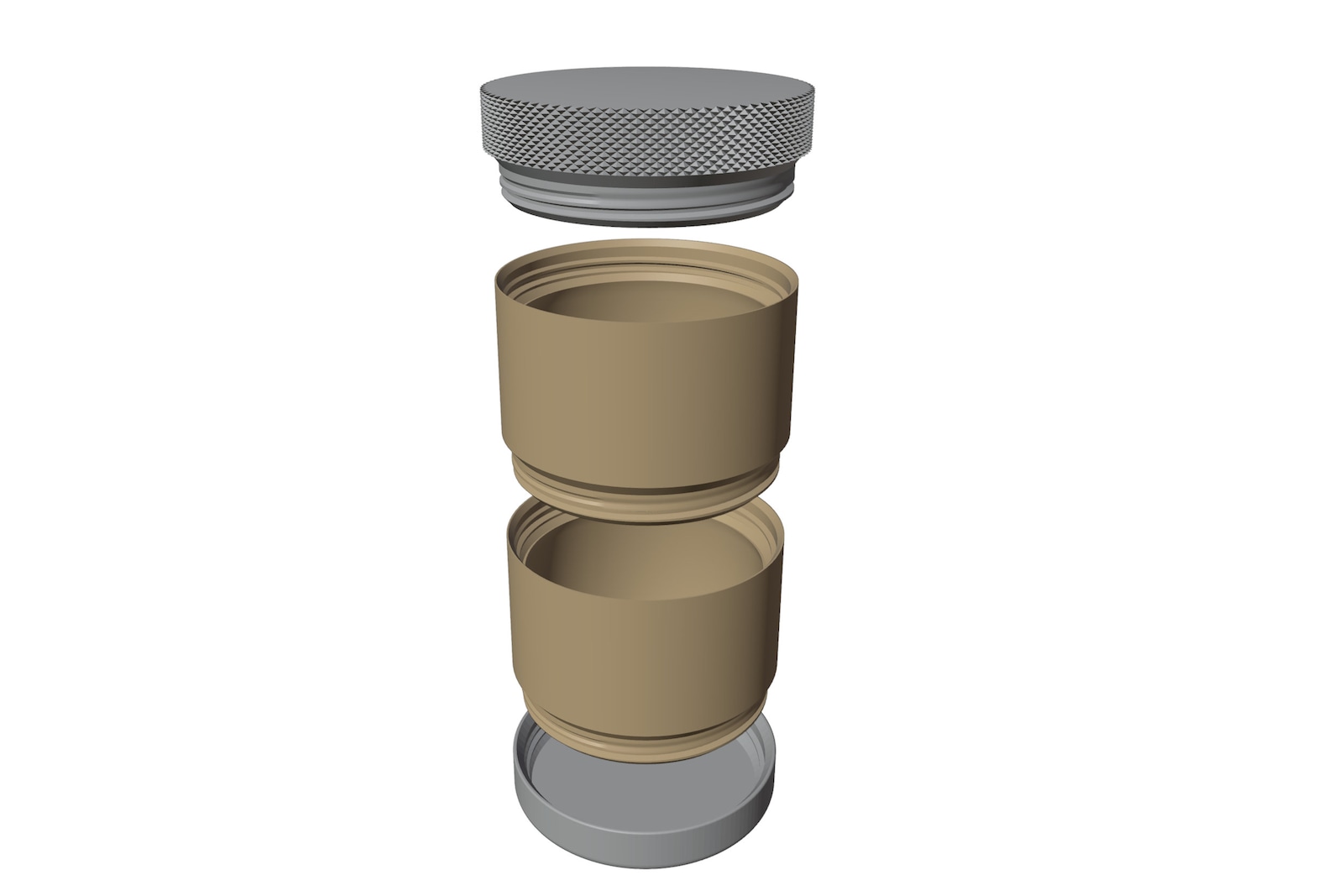 Stackable Containers STL 3D Print File. Small Parts Storage. Threaded ...
