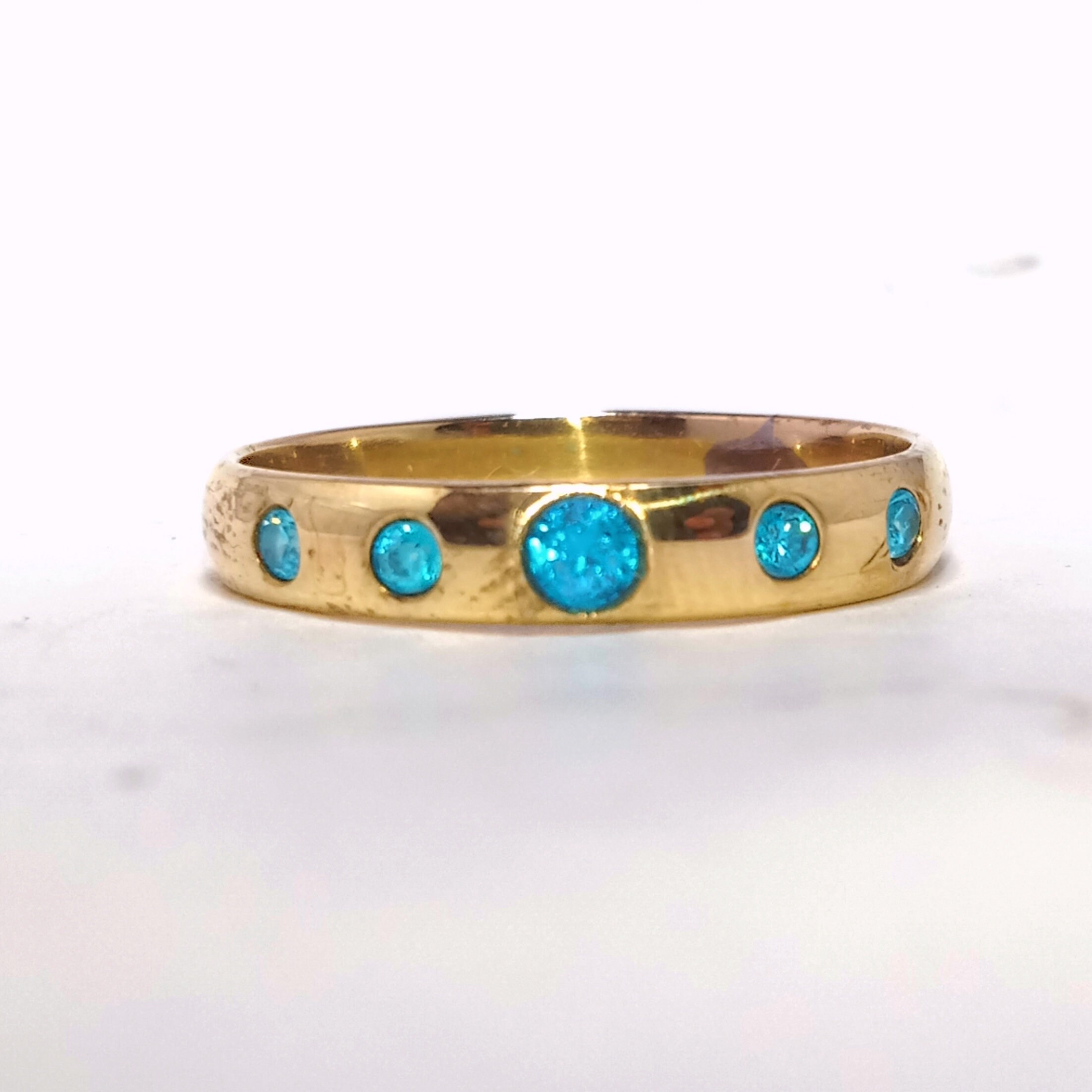 Okkotsu Yuta Anime Promise Ring, Blue Topaz Silver Couple Ring ...