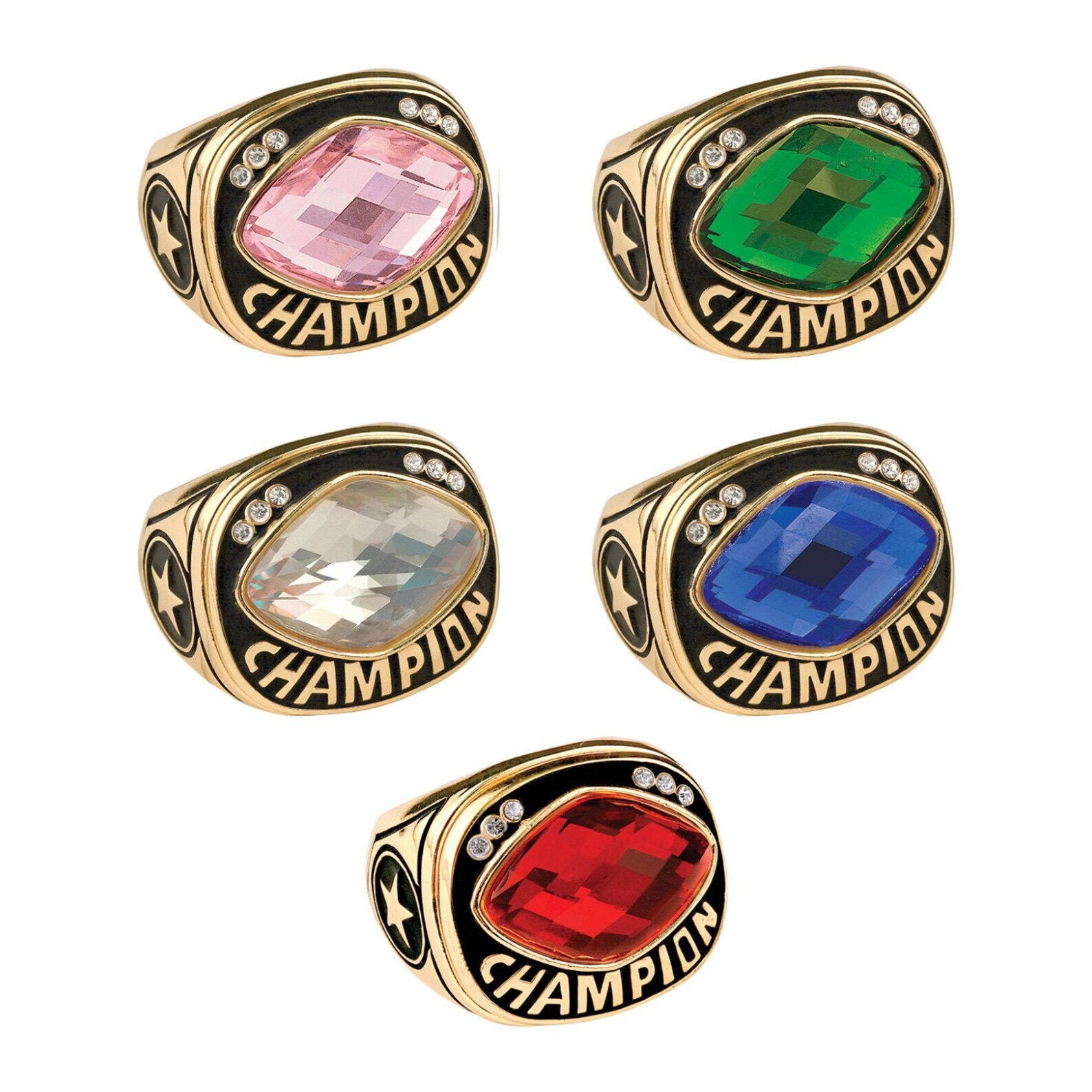 Champion Rings With Gem - Championship Ring - Gold Ring Only - Etsy