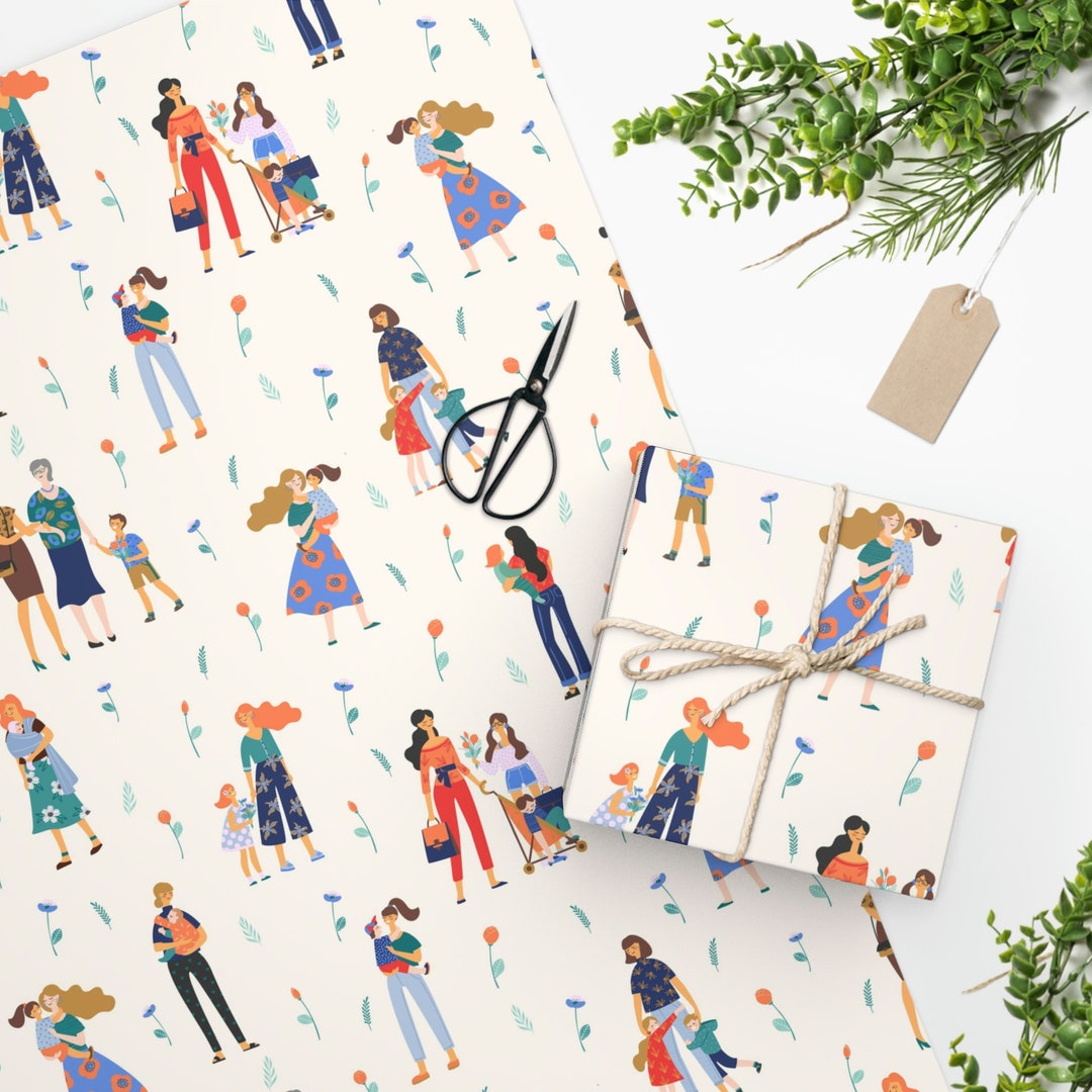 Mothers Day Wrapping Paper, Mothers Day Gift Wrap, Gift for Mom - Etsy